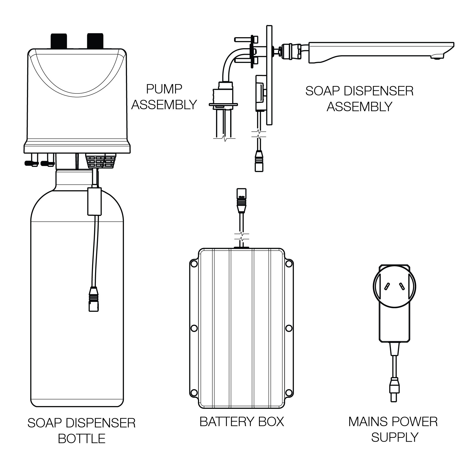 Urbane II – Sensor Wall Mounted Soap Dispenser – Trim Only-Brushed Nickel