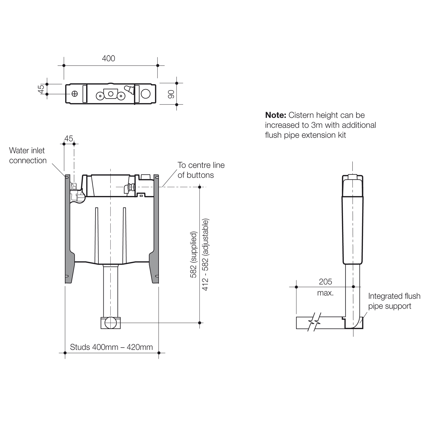 Invisi Series II® Cistern