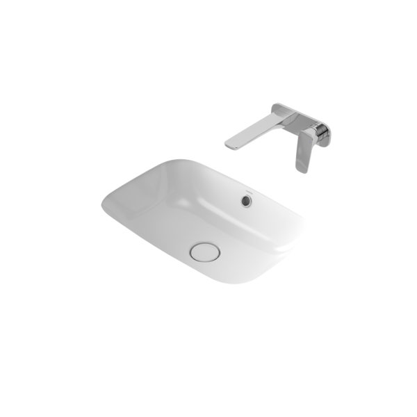 Caroma Forma® II Under Counter Basin w/Overflow GermGard®