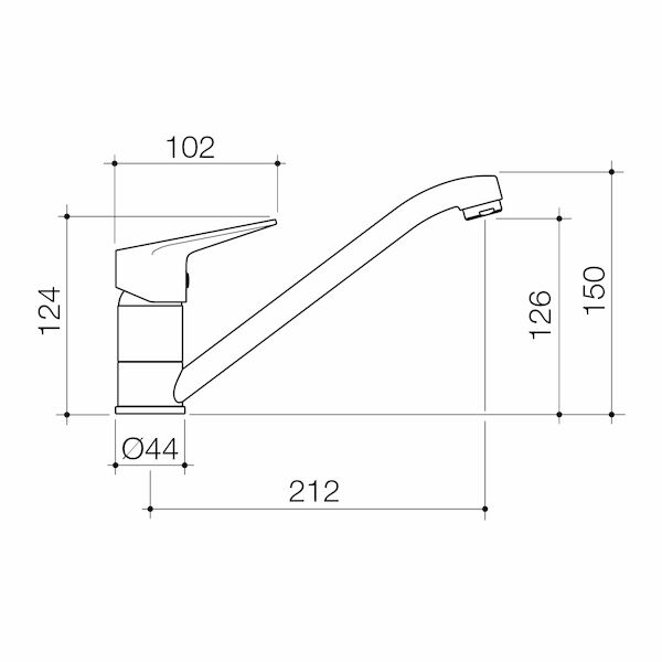 Basis R1 Sink Mixer - Chrome