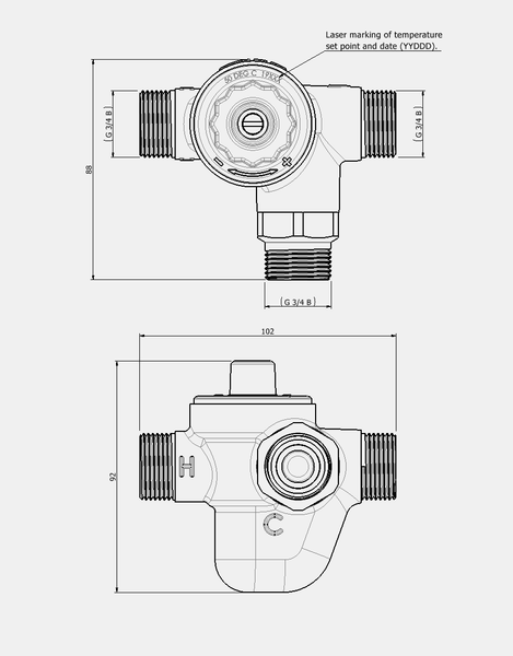 NEFA TEMPERING VALVE