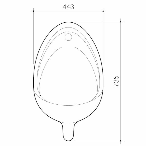 Torres Back Inlet Urinal